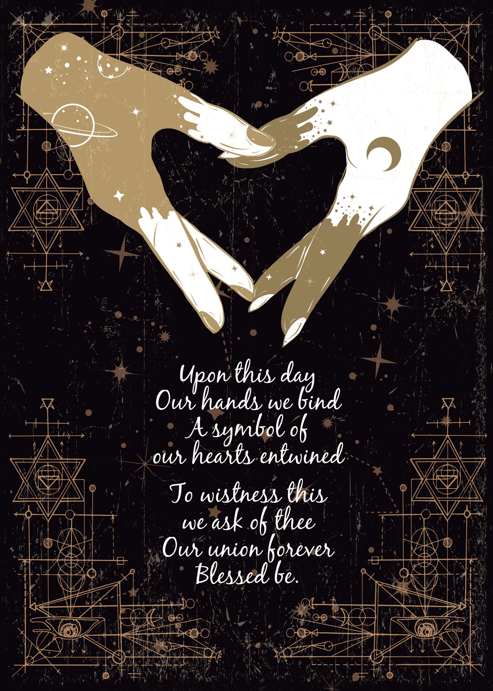Handfasting blessing poem. Availble in 2 print sizes | Etsy