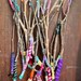 Magic Wands - Handmade With Love Twig Stick Twine Ribbon Scraps Glitter ...