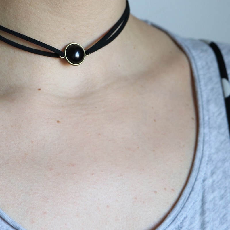 Black Choker - Etsy