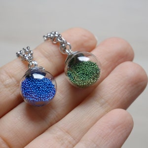 Glass Ball Fidget Necklace, Shake Necklace, Adhd Focus, Anti Anxiety ...