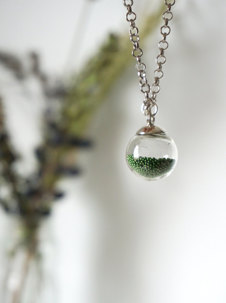 Glass Ball Fidget Necklace Shake Necklace Adhd Focus Anti - Etsy