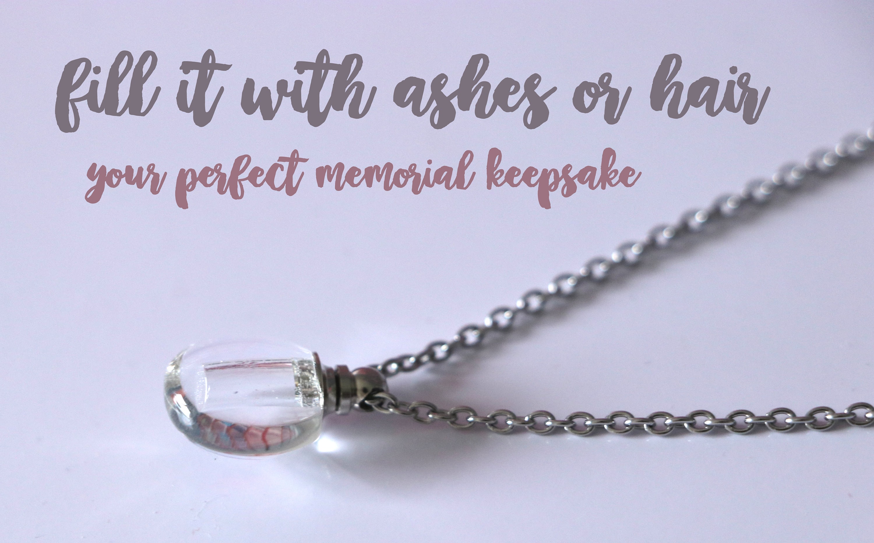 Tiny Fillable Memorial Pendant Cremation Jewelry for Ashes | Etsy