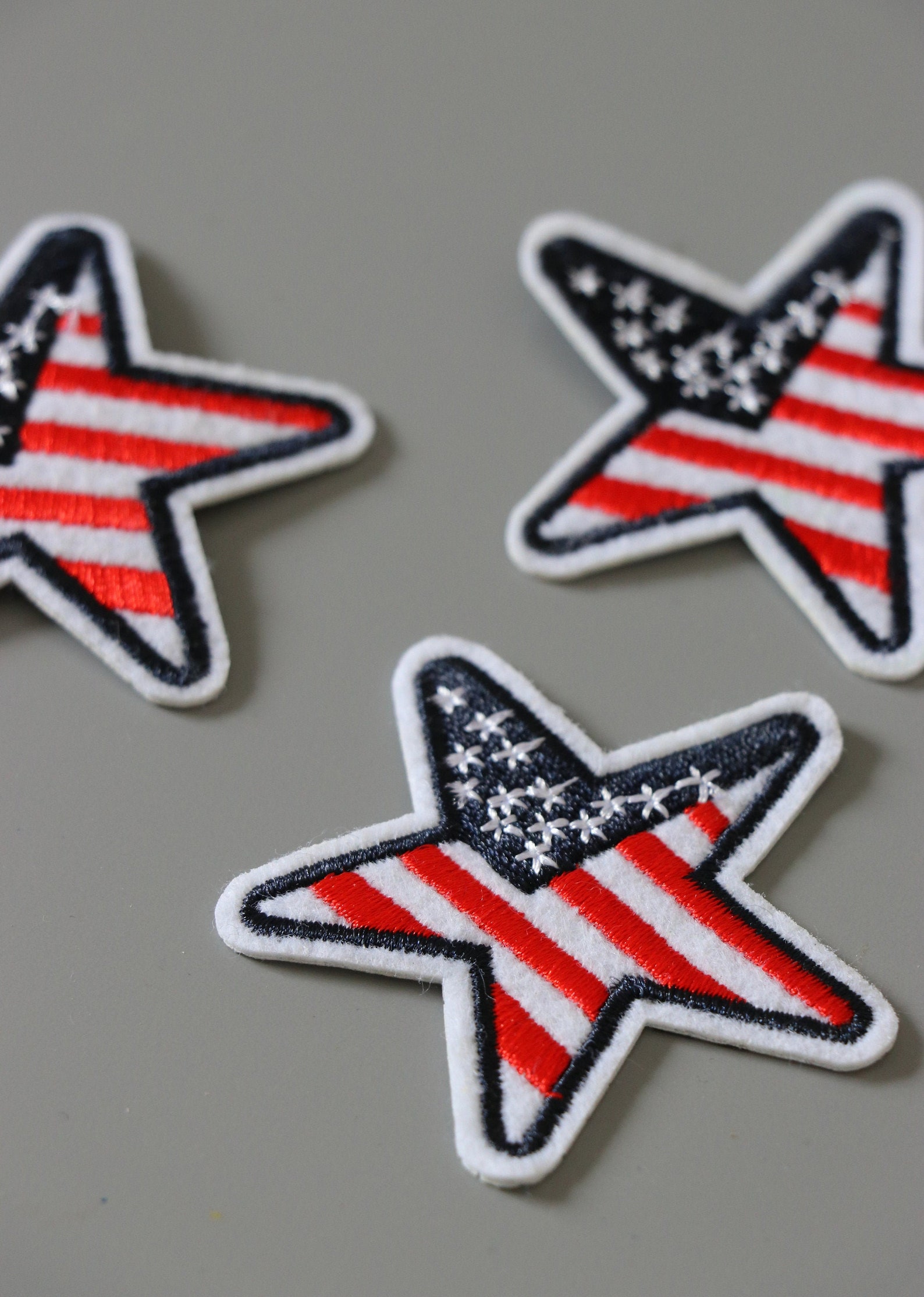 American Flag Patch Iron on USA Stars and Stripes Patriotic - Etsy