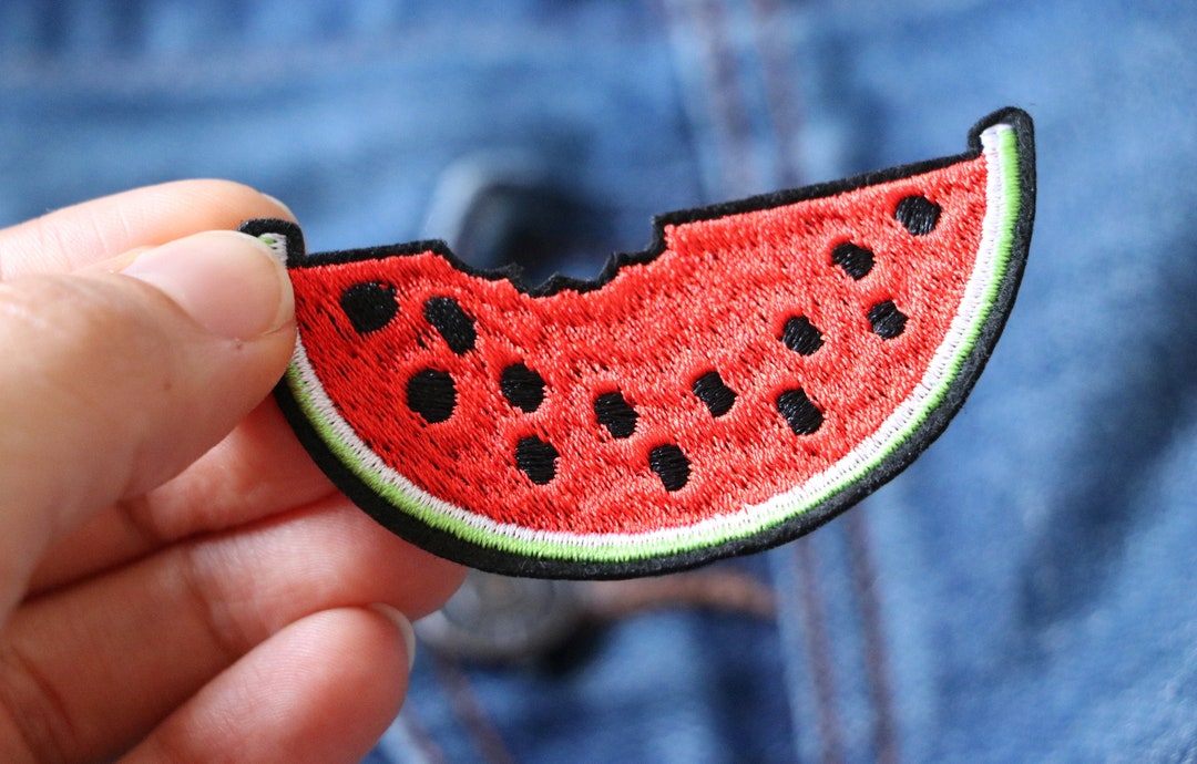 Bitten Watermelon Patch • Embroidered Patch Iron on • Unique Patches ...