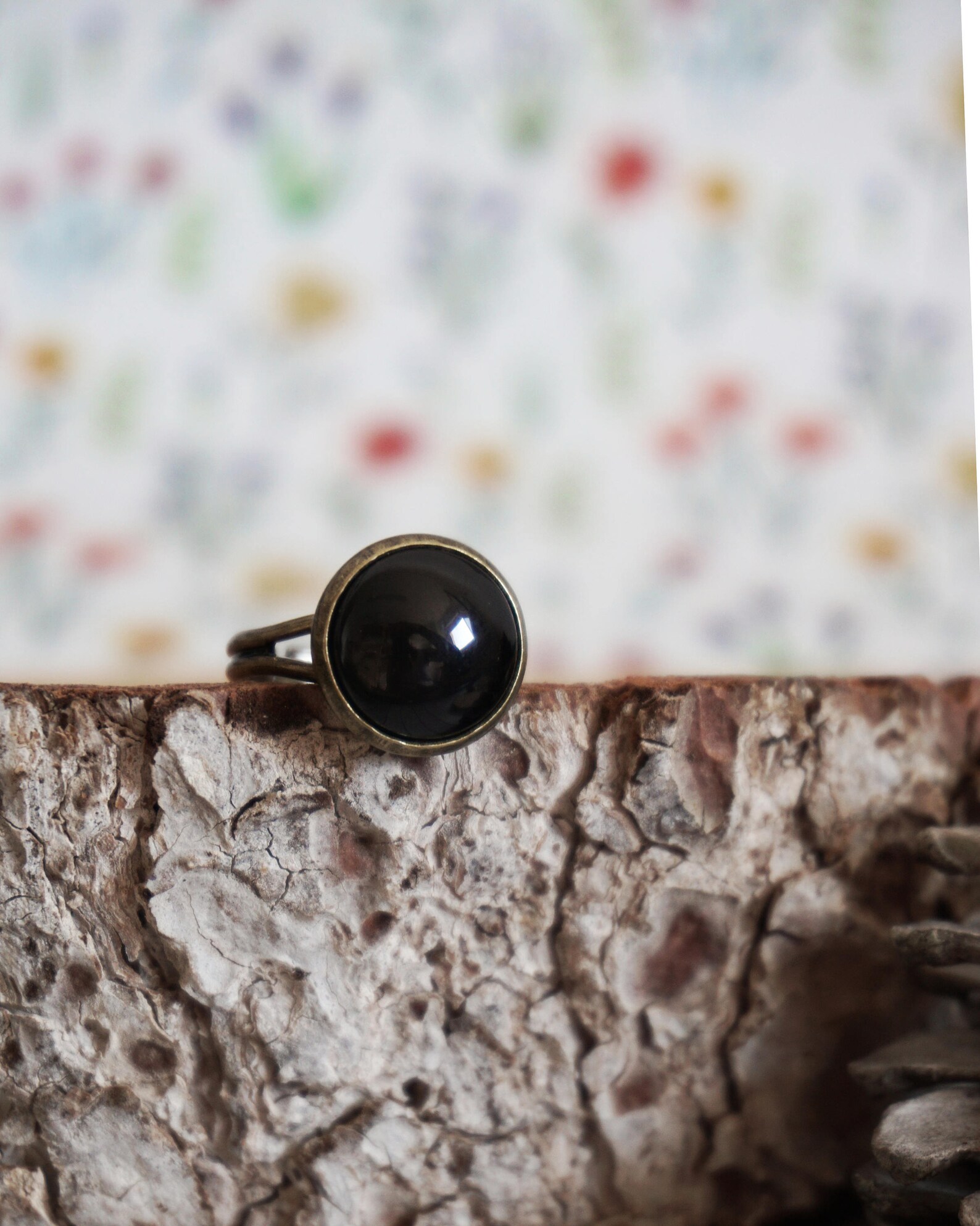 Black Gothic Ring Goth Ring Aesthetic Ring Black Gothic | Etsy