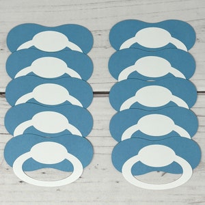 Paper Pacifiers for Baby Shower Games-baby Shower Activity Pacifiers ...