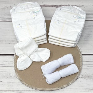 Gender Neutral Diaper Cake Baby Shower Table Centerpiece-boho Greenery ...