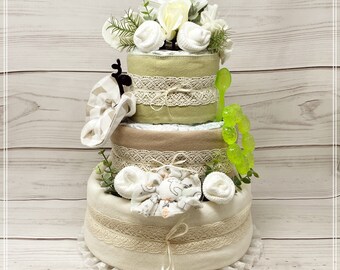 Sage Green Baby Shower Cake | Etsy