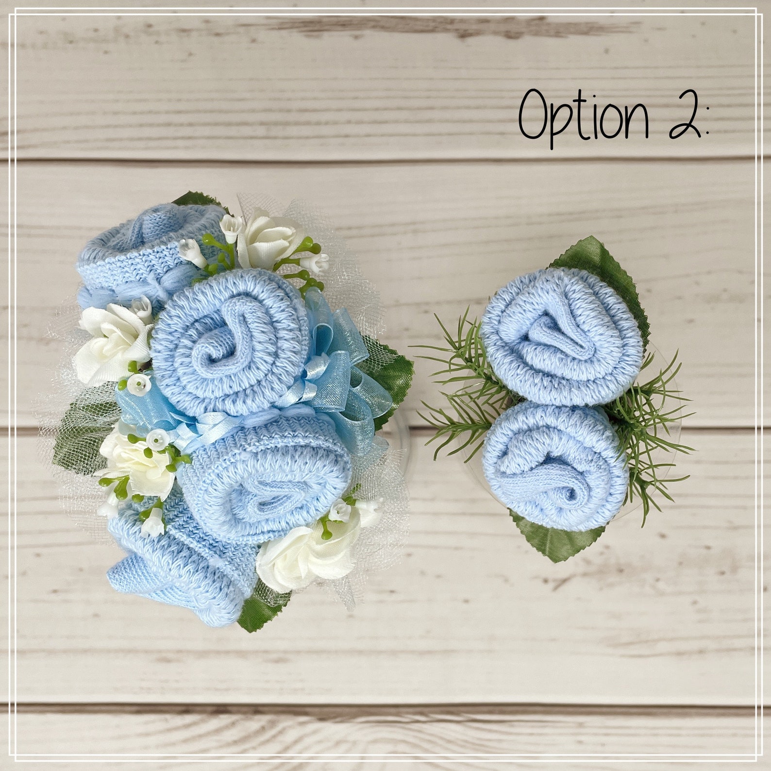 Baby Socks Corsage Boy-baby Shower Corsage-great Grandma Gift-big ...