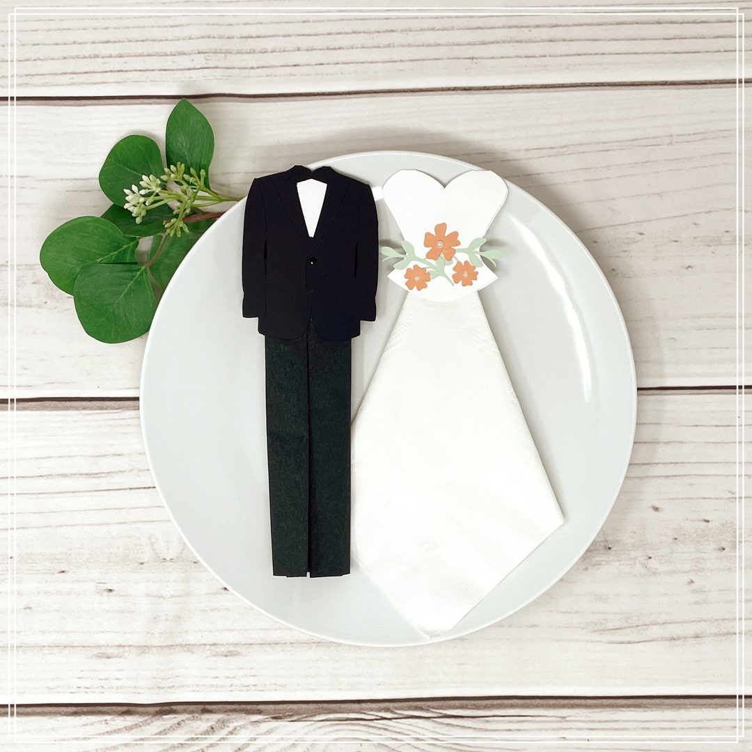 Bride & Groom Napkins: Bridal Shower, Wedding Decor - Etsy