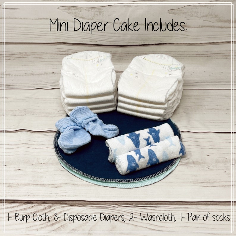 Nautical Diaper Cake Baby Shower Table Decorations-ahoy - Etsy