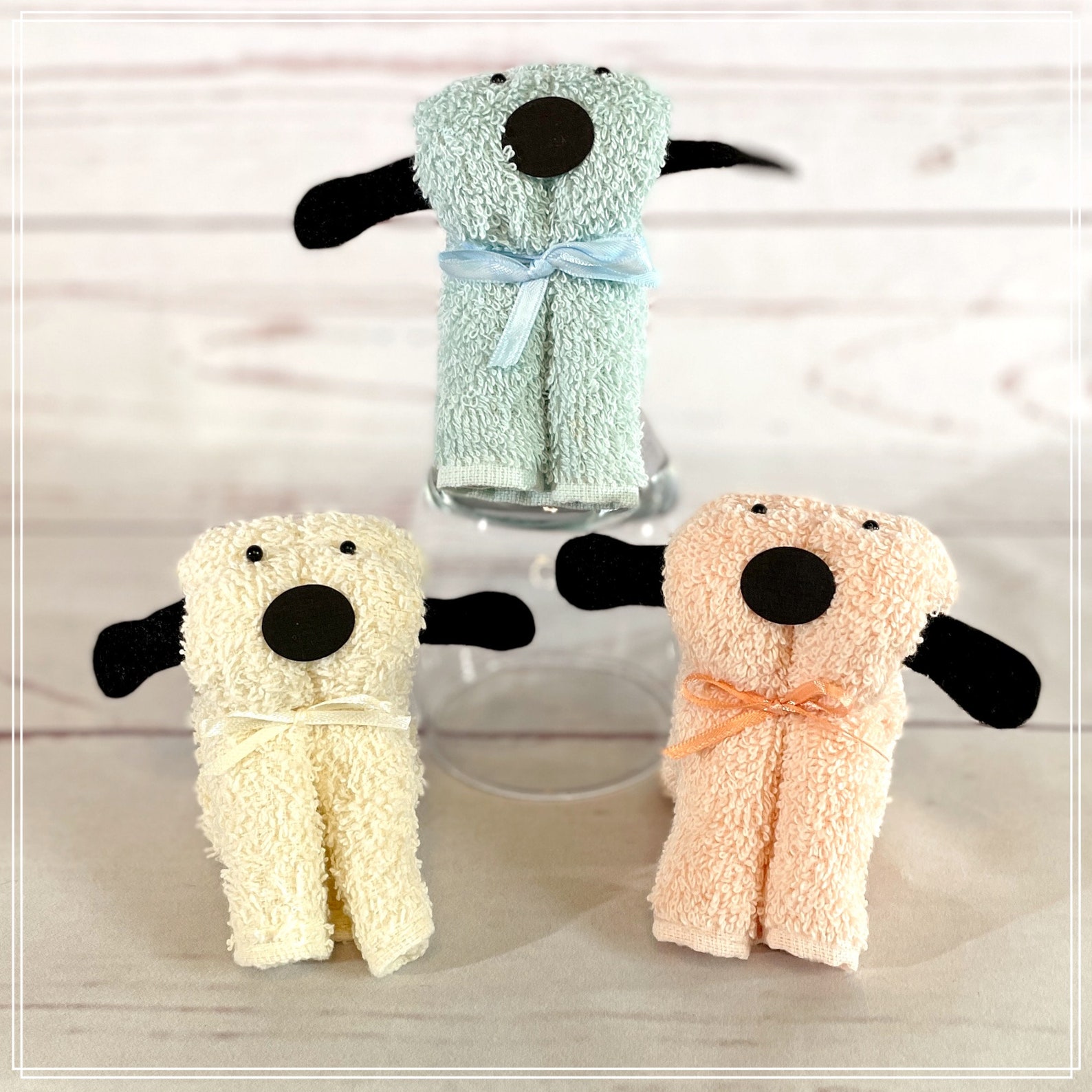 Puppy Baby Shower Favors Baby Shower Decorations-washcloth - Etsy