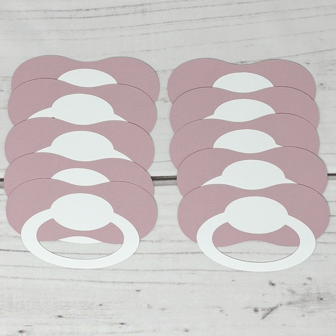Paper Pacifiers for Baby Shower Games-baby Shower Activity Pacifiers ...