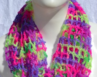 Neon Pink Scarf | Etsy