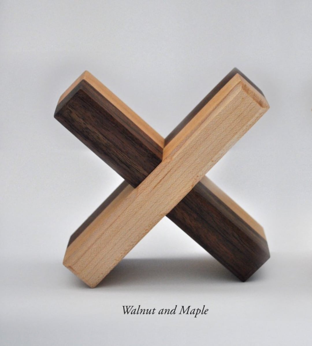 WALNUT TWIST & TURN Handmade Wooden Brain Teaser - Birthday Gift - Wood ...
