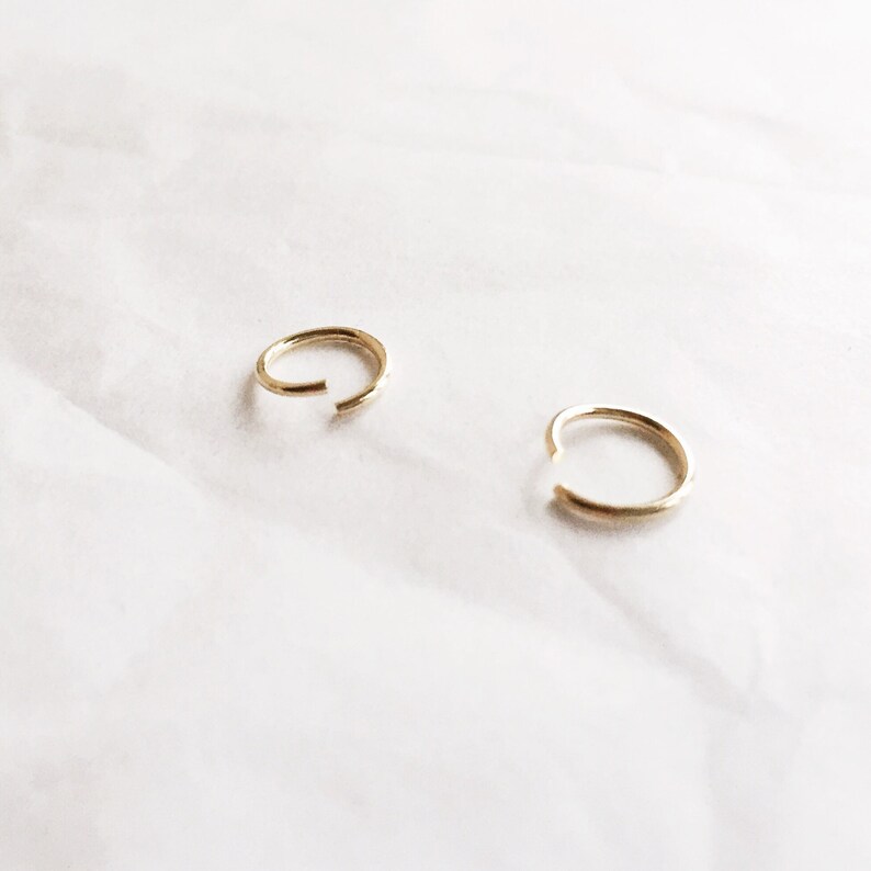 Very Small 18ct Gold Cartilage Hoops Small Gold Helix Hoop - Etsy UK