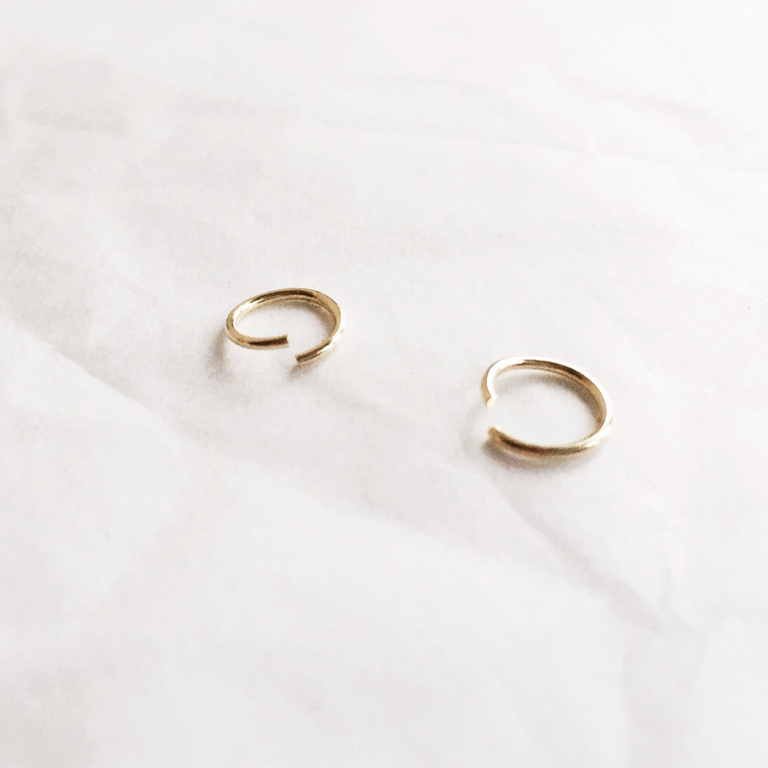 Very Small 18ct Gold Cartilage Hoops Small Gold Helix Hoop - Etsy UK