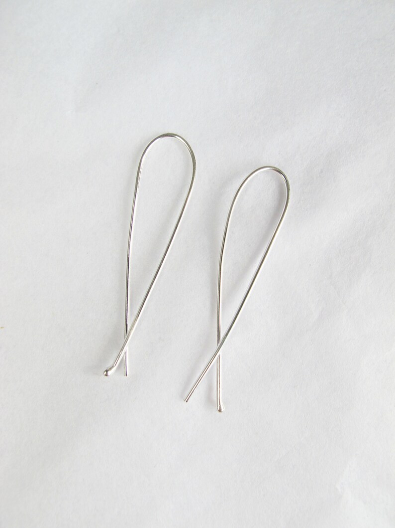 Minimal Earrings Unusual Earrings Simple Earrings Sterling - Etsy