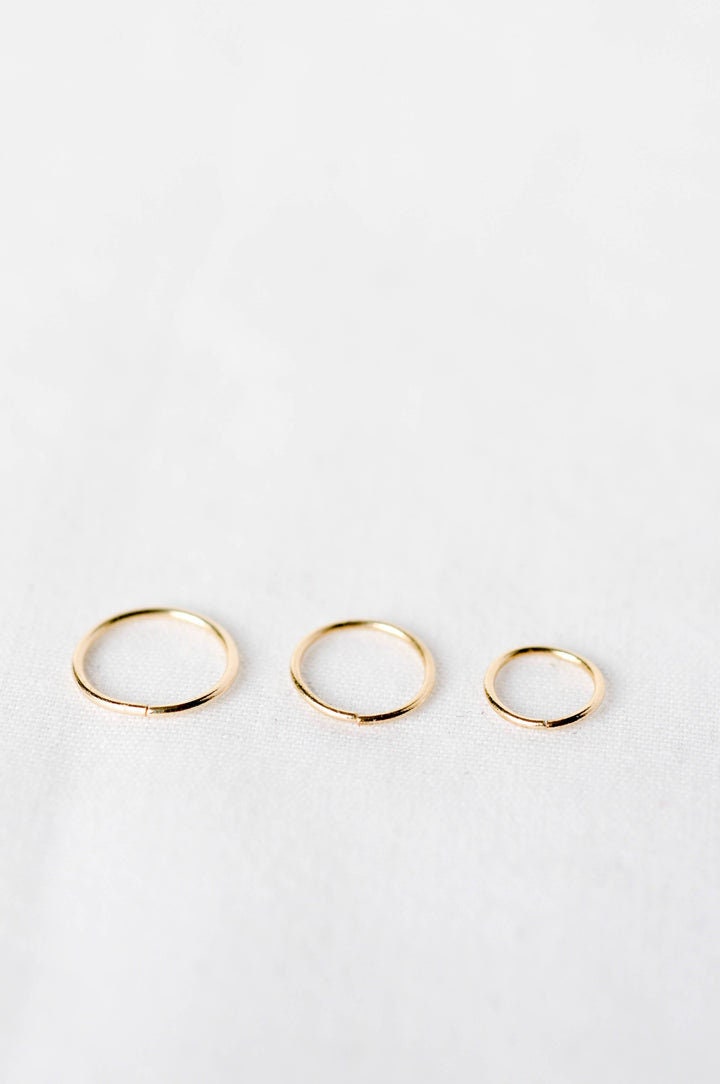 Very Small 18ct Gold Cartilage Hoops Small Gold Helix Hoop - Etsy UK