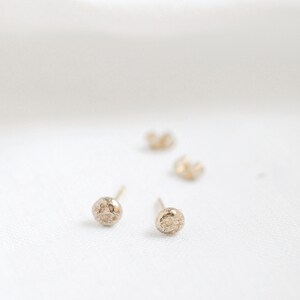 Solid Gold Studs 9ct Gold Delicate Stud Earrings Simple Gold Studs ...