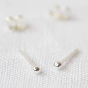 Tiny Dot Studs Very Small Studs Small Silver Studs Third Piercing ...