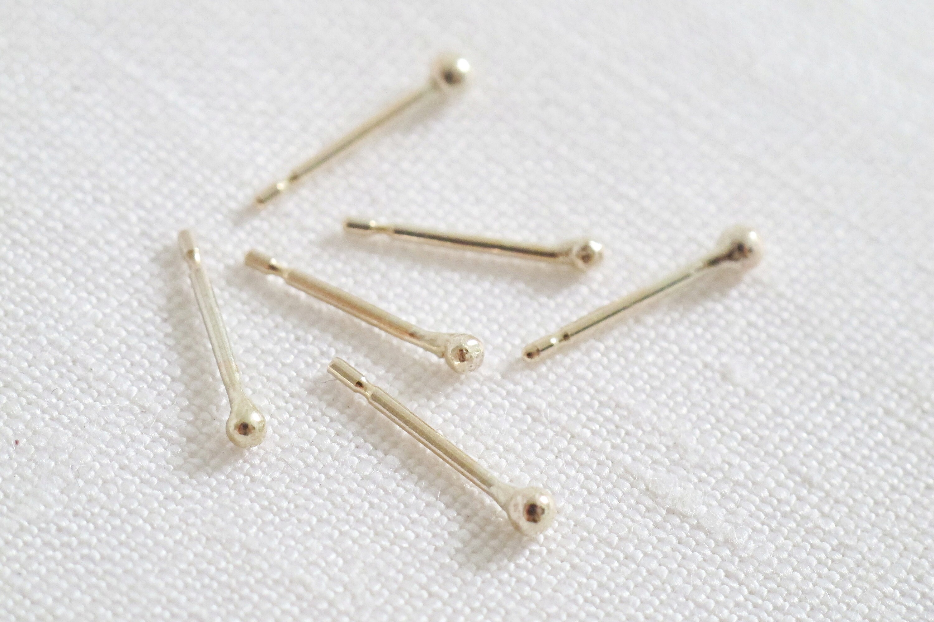 Tiny Gold Dot Studs Very Small Gold Stud Earrings 9ct Gold - Etsy