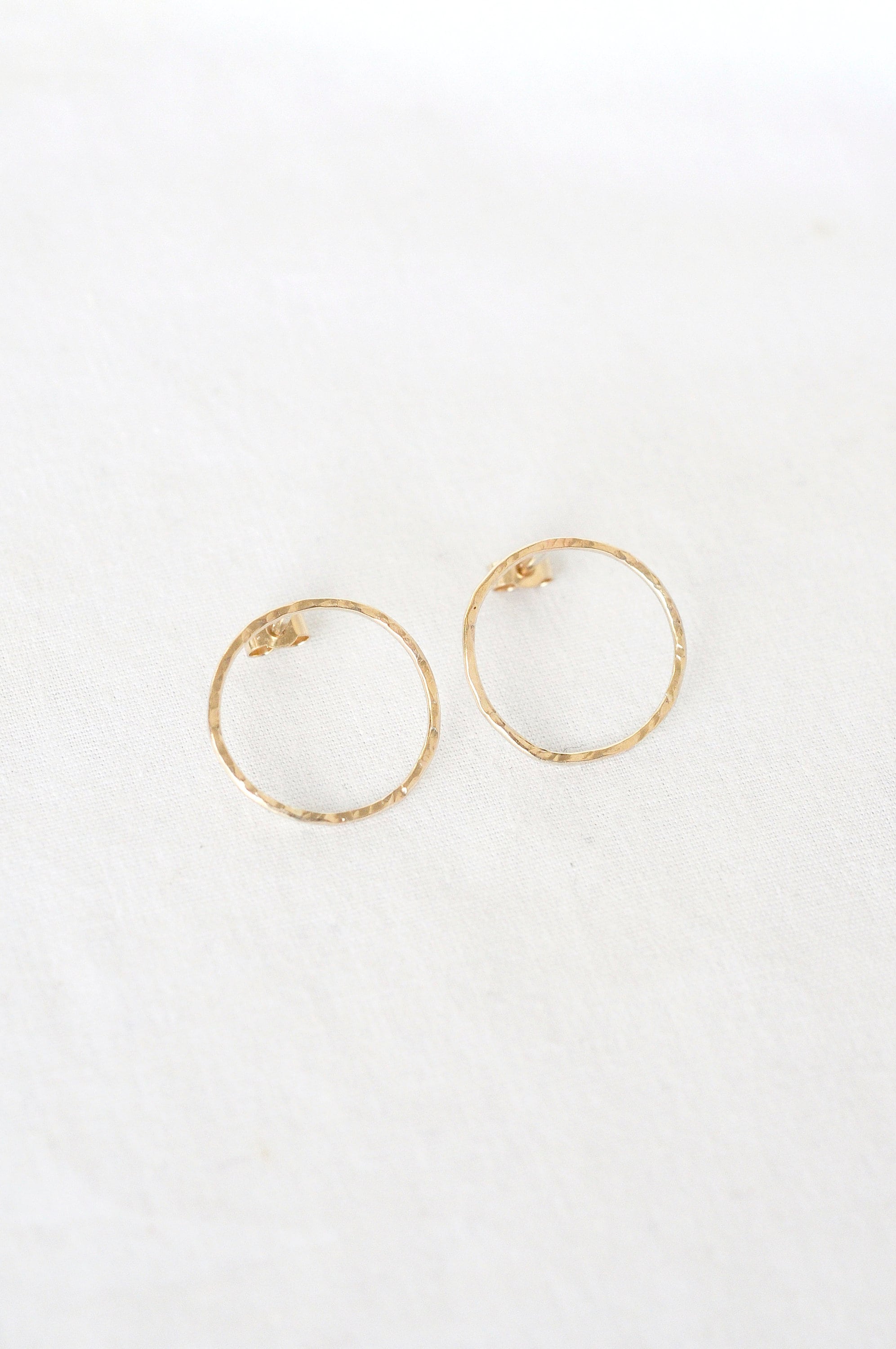 Circle Earrings Sterling Silver Earrings Geometric - Etsy UK