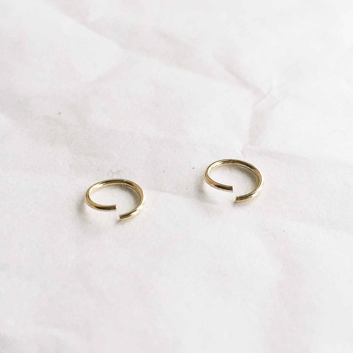 Very Small 18ct Gold Cartilage Hoops Small Gold Helix Hoop - Etsy UK