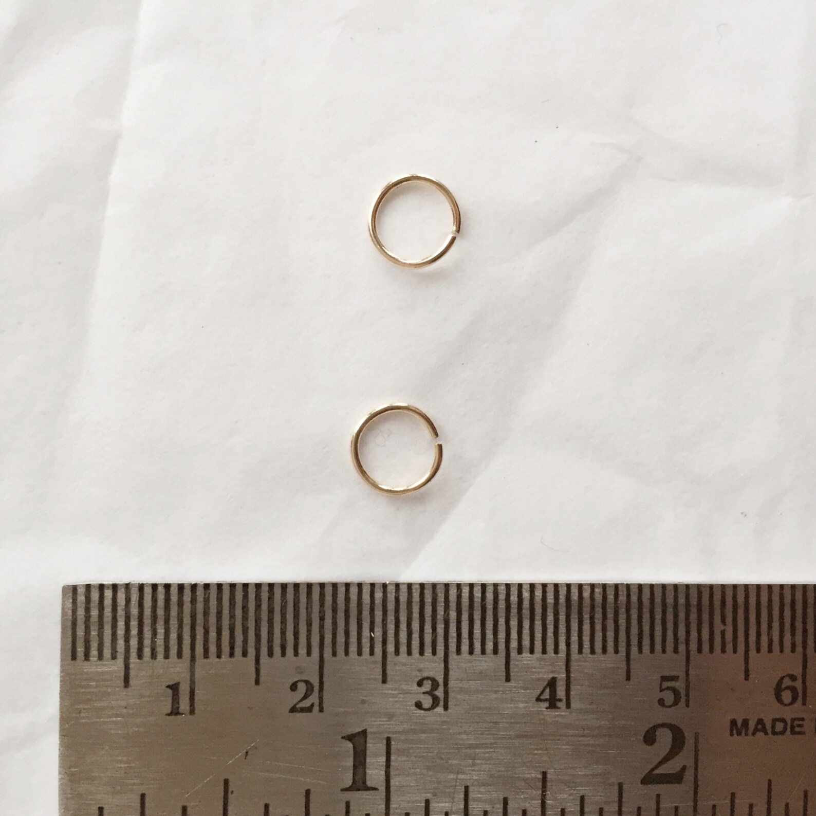 Very Small 18ct Gold Cartilage Hoops Small Gold Helix Hoop - Etsy UK