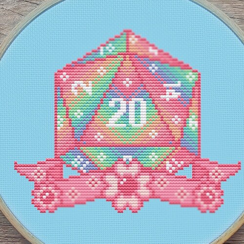 Dungeons and Dragons Cross Stitch Pattern Dnd Cross Stitch - Etsy