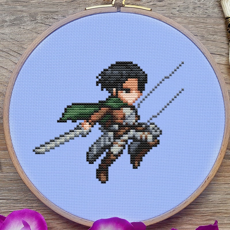 Anime Cross Stitch Kit - Etsy