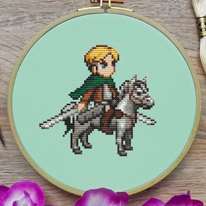 Anime Cross Stitch Pattern, Erwin Cross Stitch Pattern, Manga Cross ...