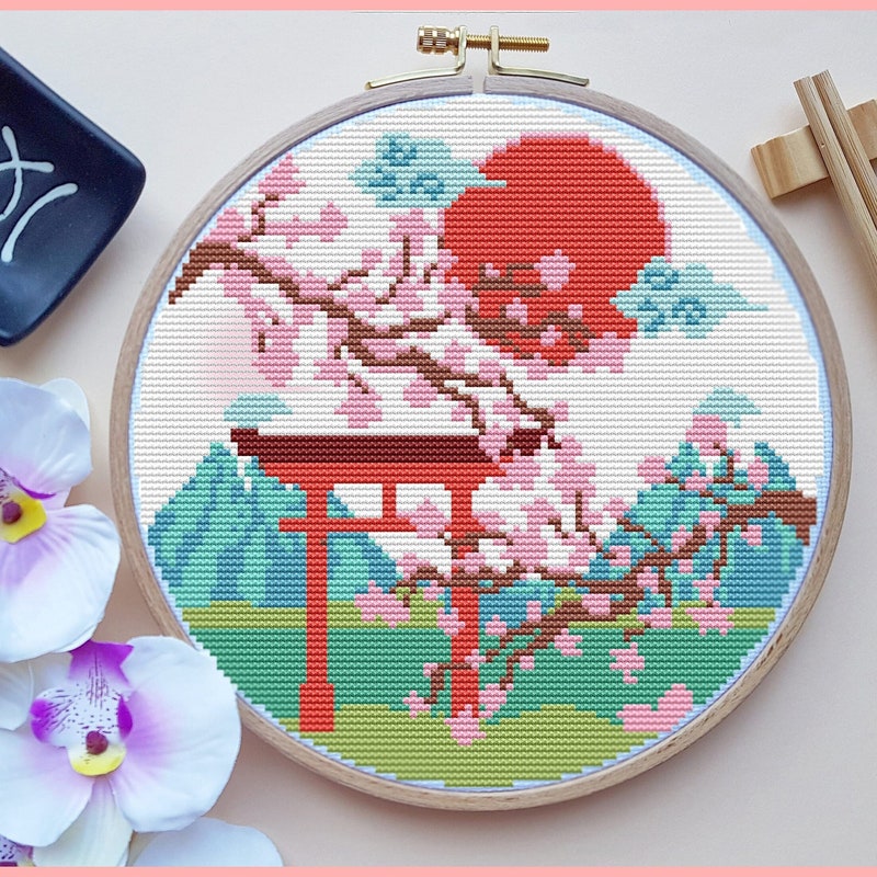 Japanese Cross Stitch - Etsy