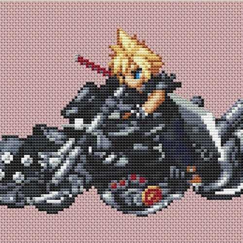 Final Fantasy Cross Stitch Pattern Game Cross Stitch Anime - Etsy