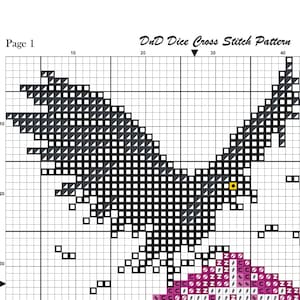 Dungeons and Dragons Cross Stitch Pattern, Dnd Cross Stitch, Dice Cross ...