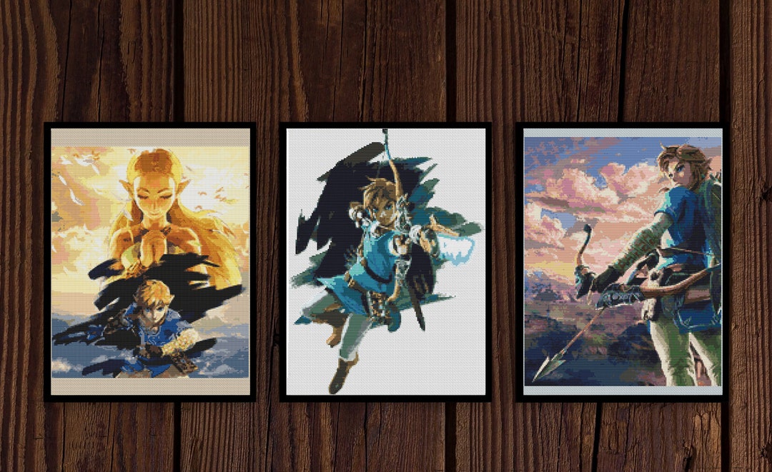 Zelda Cross Stitch Pattern Set, Fantasy Cross Stitch, Game Cross Stitch ...