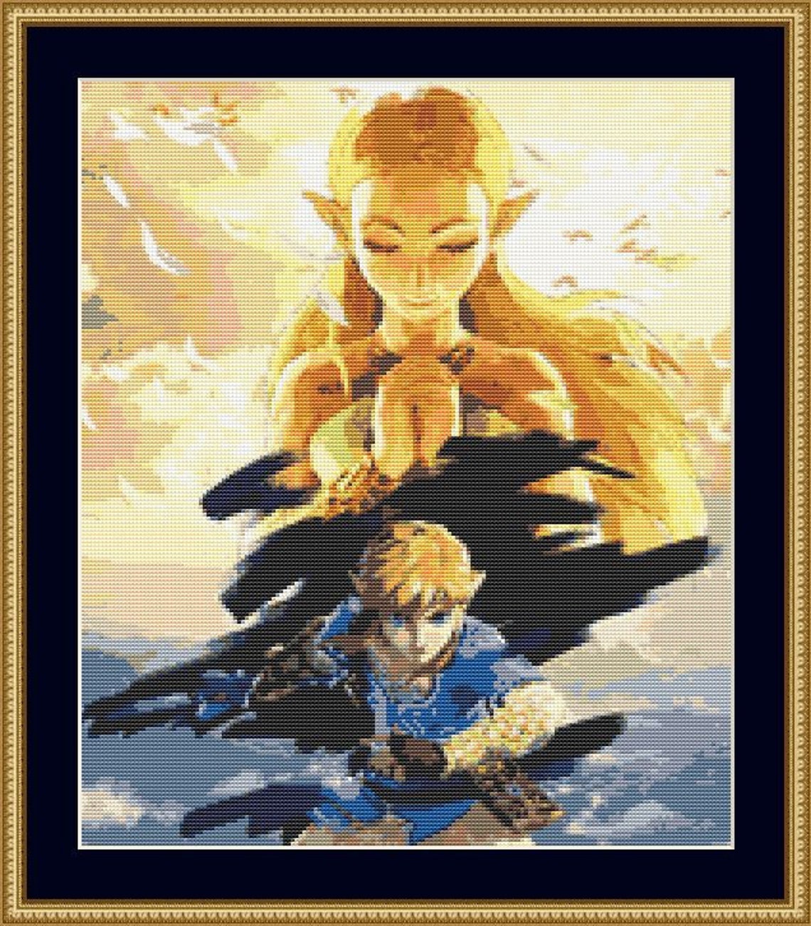 Zelda Cross Stitch Pattern Fantasy Cross Stitch Game Cross | Etsy