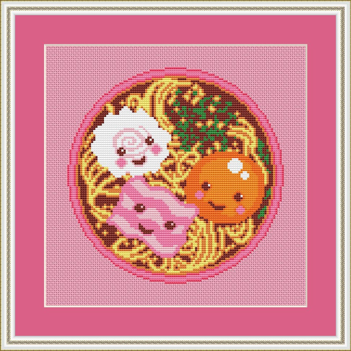 Ramen Cross Stitch Pattern, Japan, Food, (PDF) - Etsy