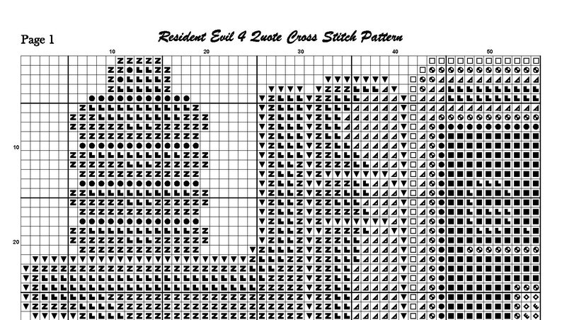 Resident Evil Leon Kennedy Cross Stitch Pattern, Gaming, Pixel, (PDF ...
