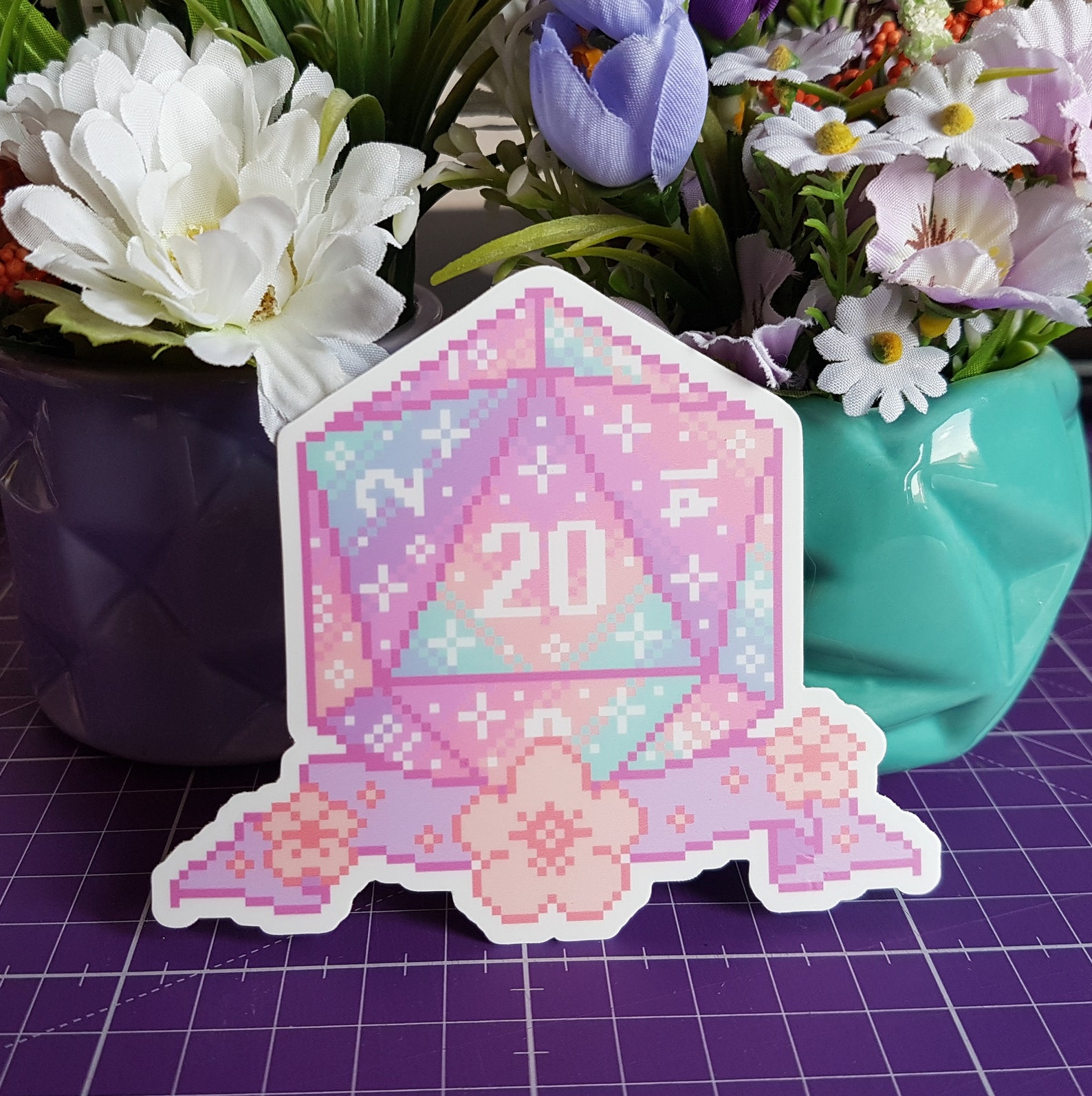 Dungeons and Dragons Sticker D20 Sticker Dnd Sticker Galaxy - Etsy