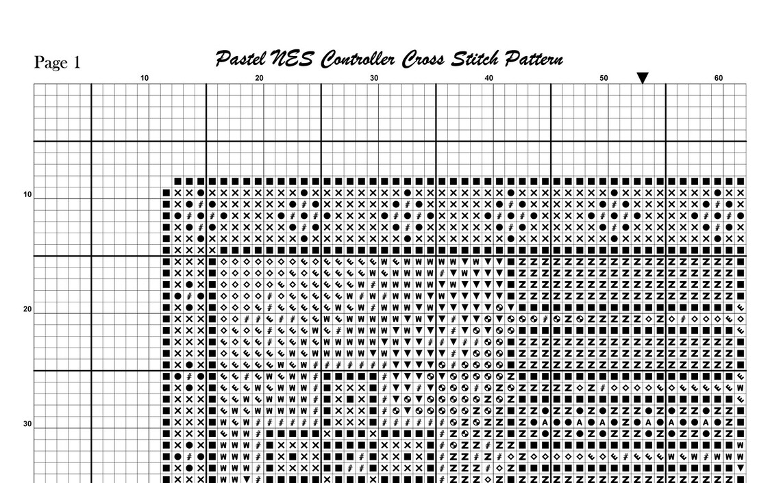 NES Controller Cross Stitch Pattern Galaxy Cross Stitch Game - Etsy