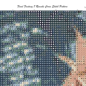 Final Fantasy Cross Stitch Pattern, Final Fantasy 7 Remake, Cross ...