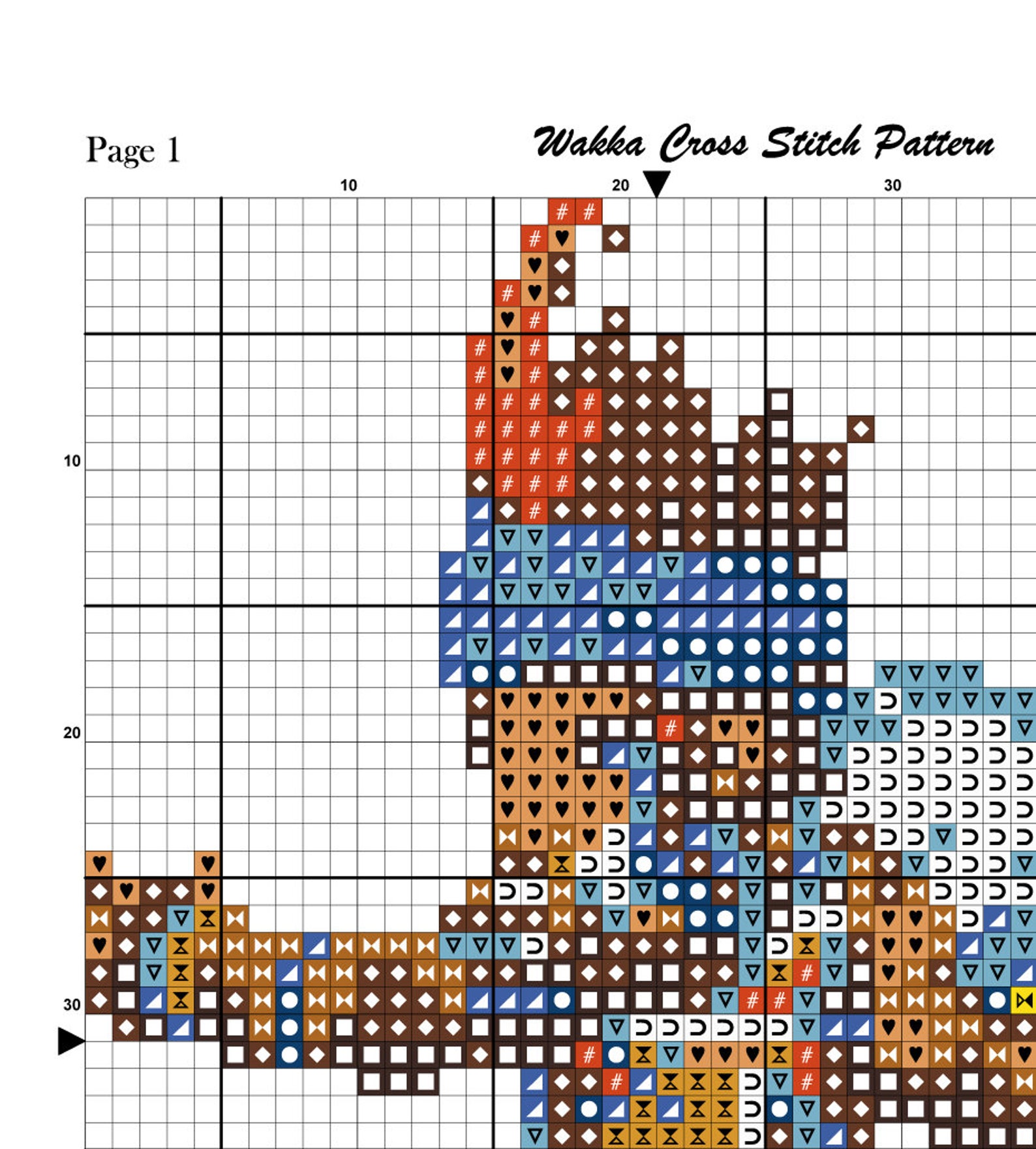 Final Fantasy Cross Stitch Pattern, Wakka Cross Stitch, Game Cross ...