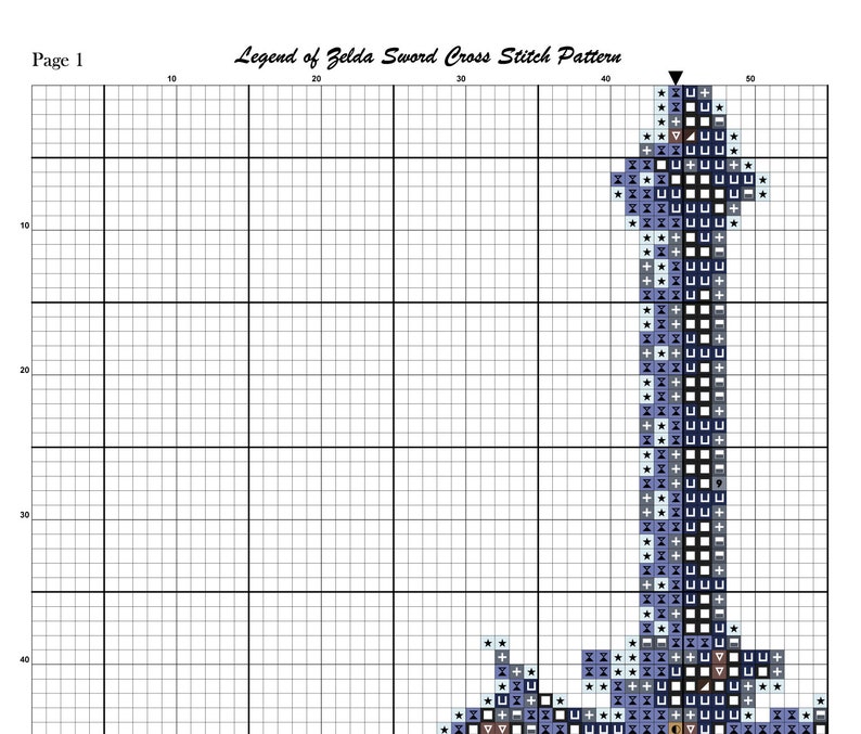 Zelda Cross Stitch Pattern Sword Cross Stitch Game Cross - Etsy
