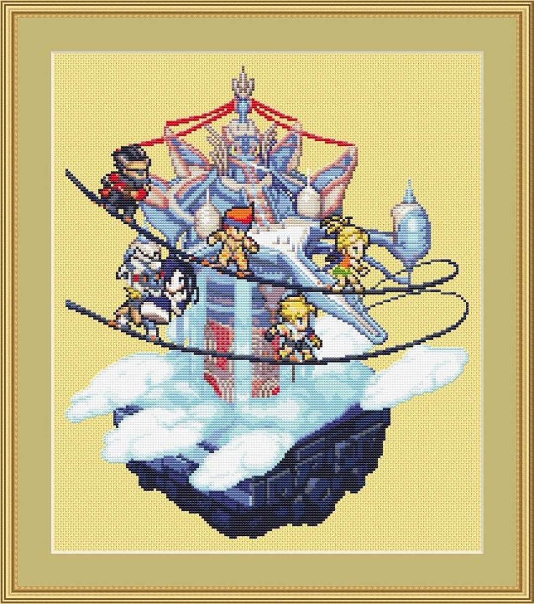Final Fantasy Cross Stitch Pattern, Game Cross Stitch, Anime Cross ...