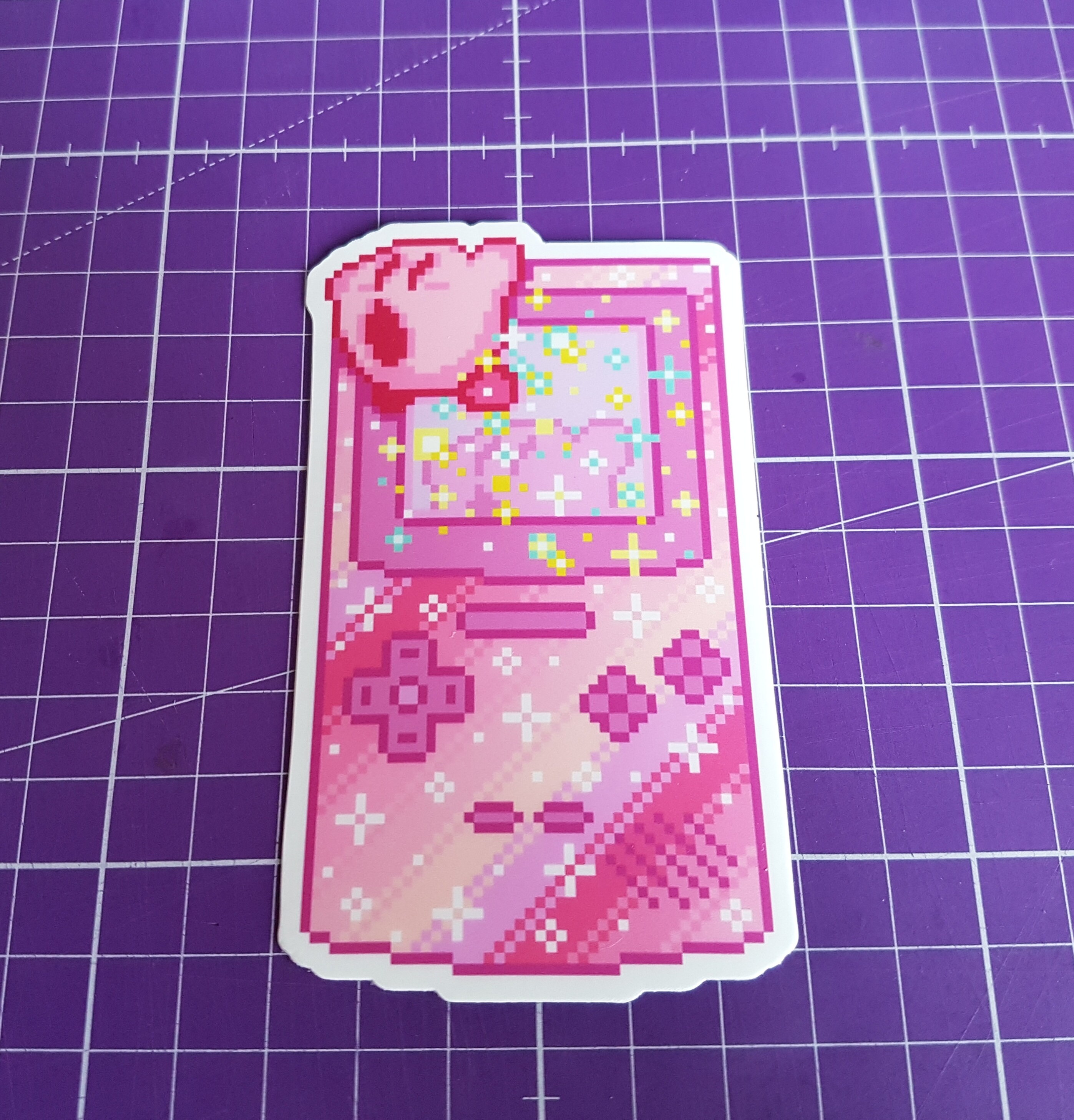 Kirby Sticker Game Boy Sticker Anime Sticker Pixel Sticker - Etsy