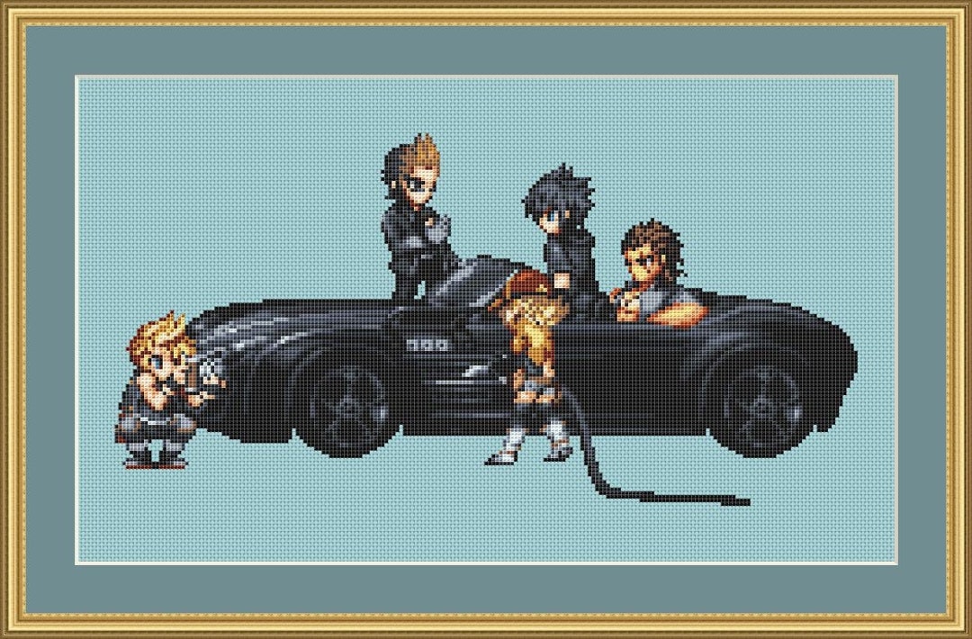 Final Fantasy Cross Stitch Pattern, Game Cross Stitch, Anime Cross ...