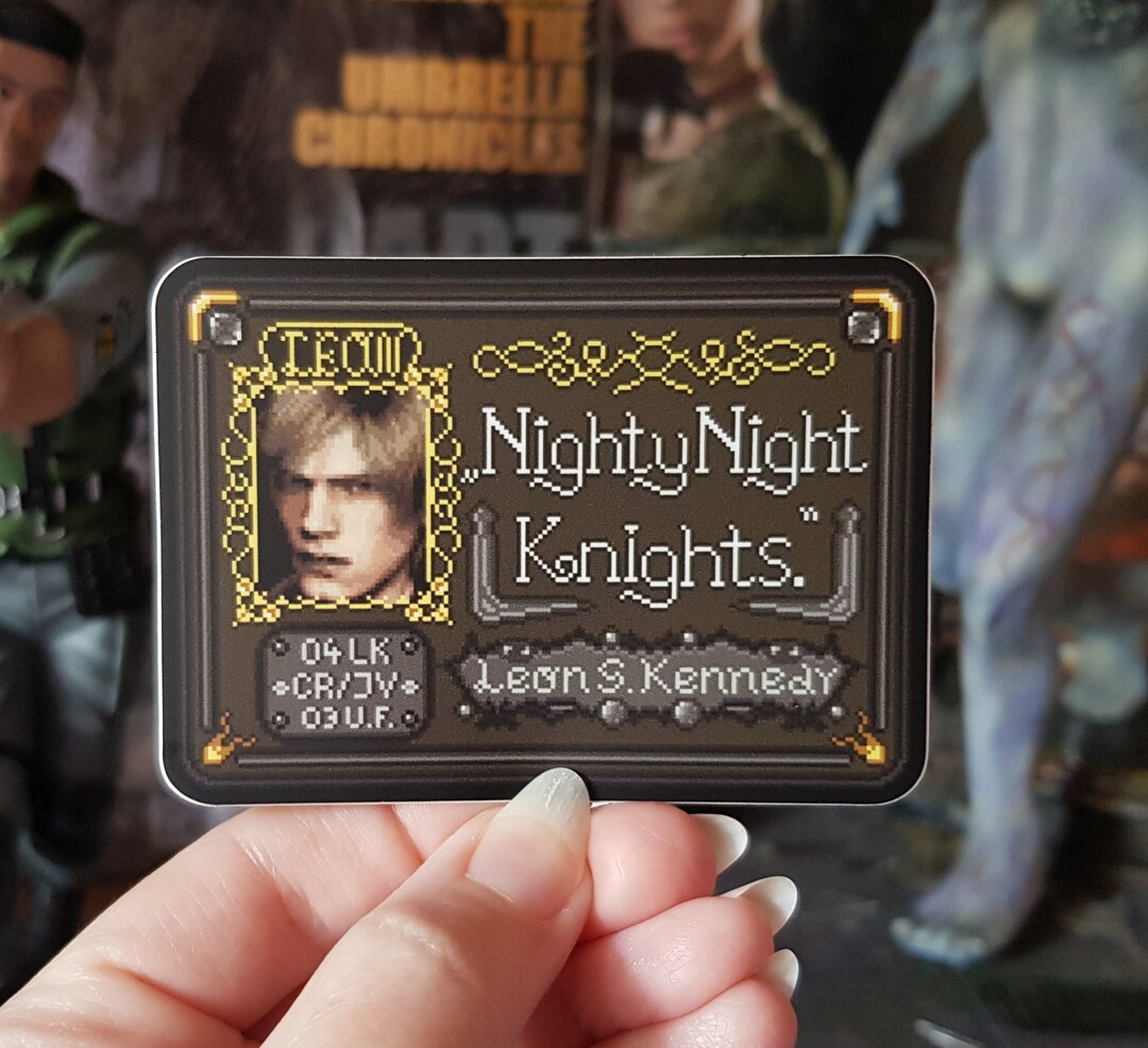 Resident Evil 4 Sticker, Leon Kennedy Sticker, Pixel Sticker, Horror ...