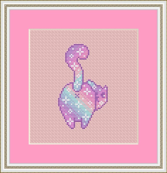 Schattige Kat Pixel Art Mini Bricks Setje: Schattig Katje Op Roze