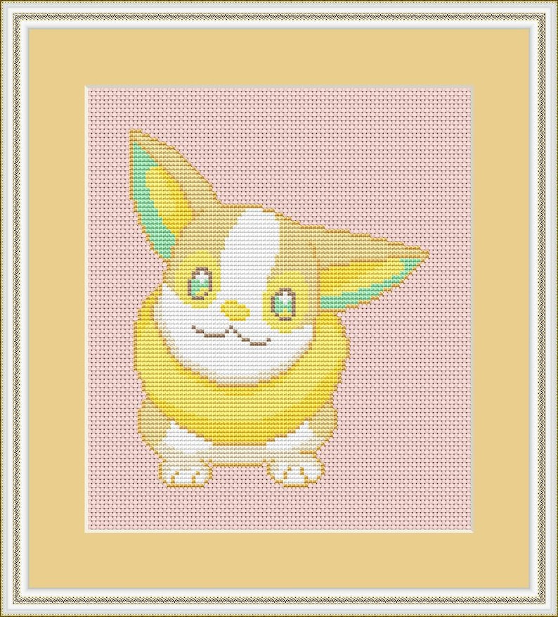 Yamper Cross Stitch Pattern, Anime Cross Stitch, Pixel Cross Stitch ...
